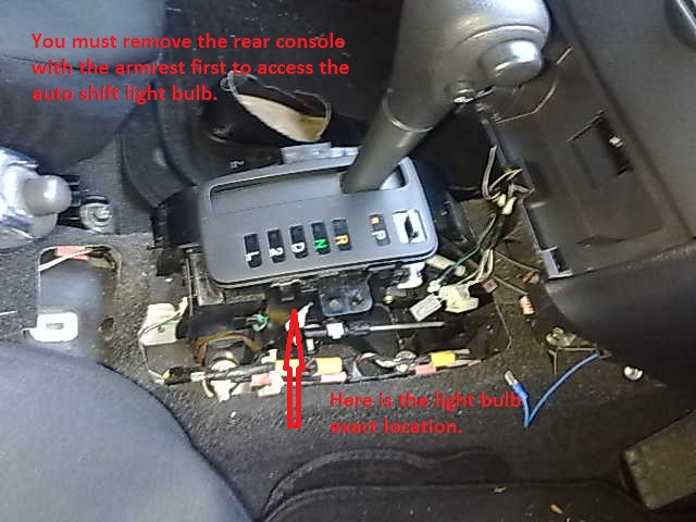 How to replace auto shifter light bulb for Corolla ZZE122R - Workshop ...