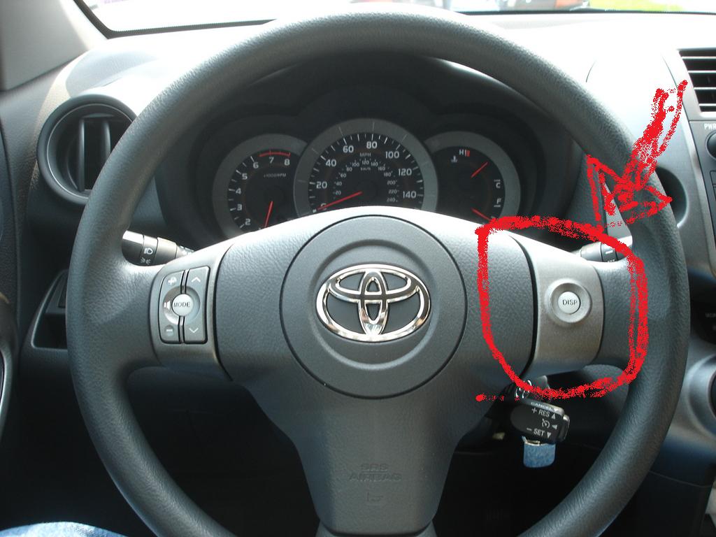 STEERING WHEEL DISPLAY BUTTON - Rav 4 - Toyota Owners Club - Australia